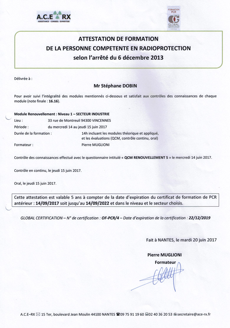 Certifications - SDI